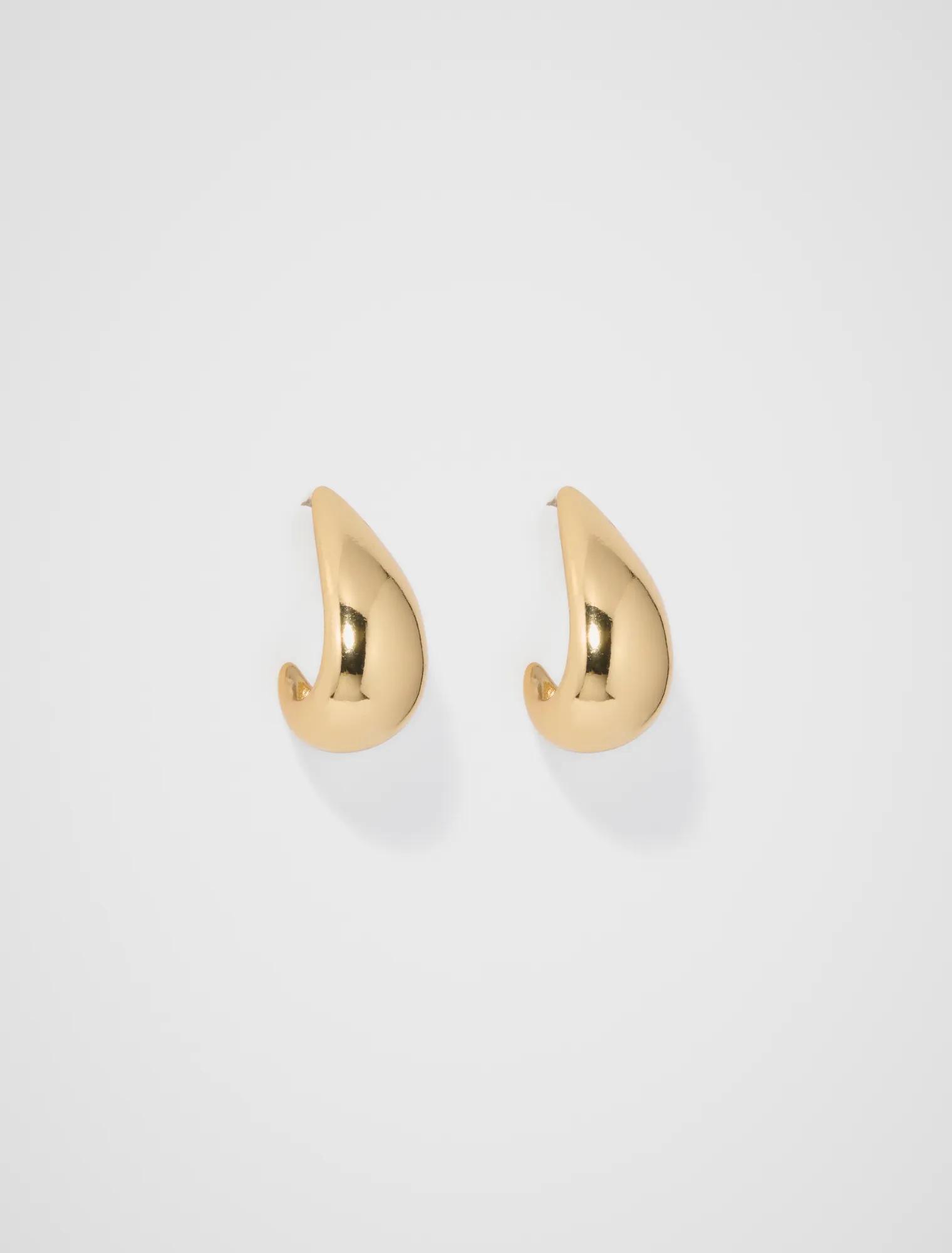 Stella Waterproof Tear Drop Earrings in Gold - Womens Earrings