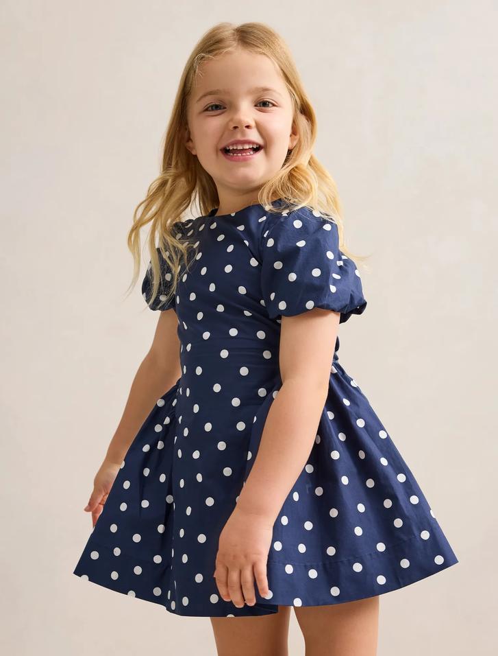 Juliette Girls Puff Sleeve Dress - 2 to 10 Years - Girls Puff Sleeve ...