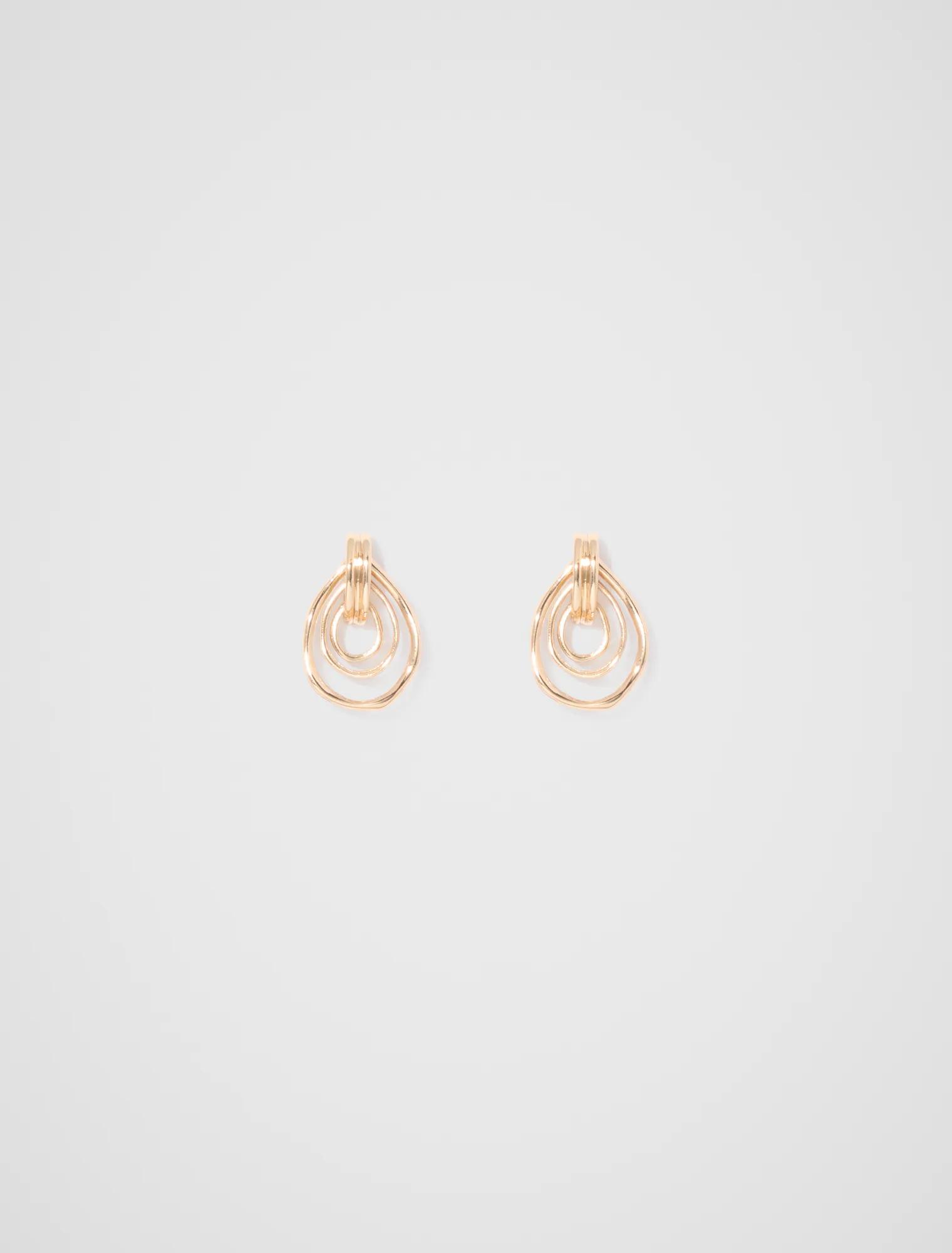 Olivia Organic Loop Earrings in gold - Womens Jewellery